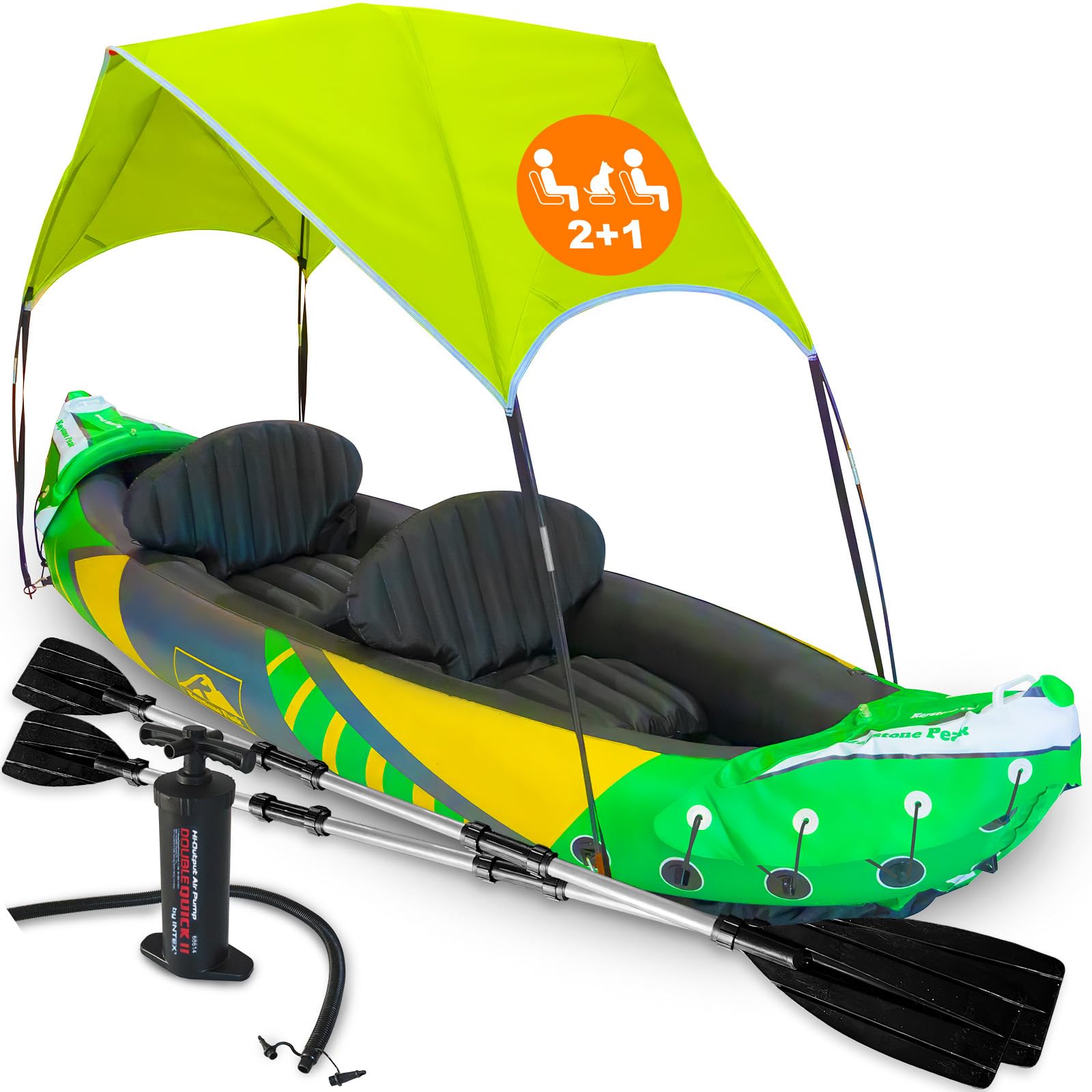 NEW 2024 Keystone Peak 2 Person Inflatable Kayak with Exclusive Sun ...