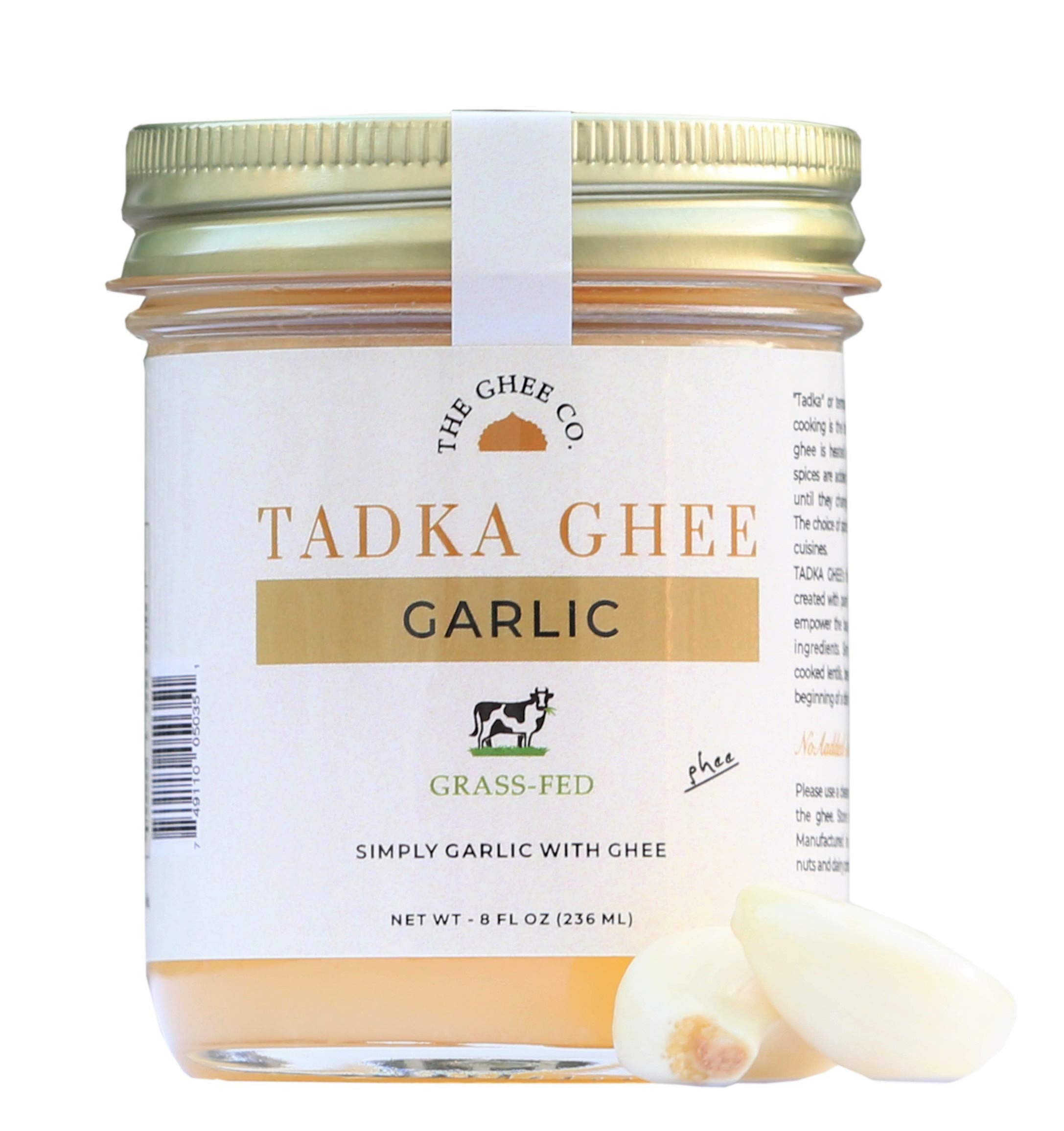 Buy Tadka Ghee - Garlic , Flavored Ghee by The Ghee Co, Grass-Fed Ghee ...