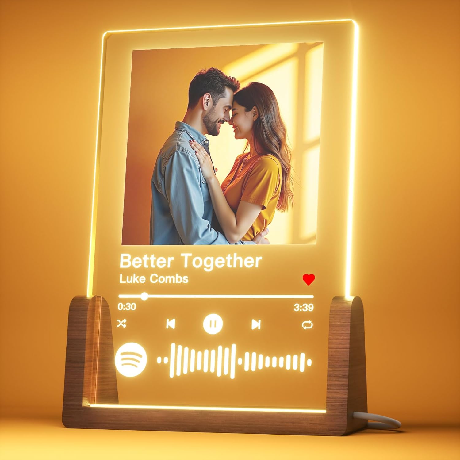 Amazon.com: CustomKing Valentines Day Gifts Personalized Spotify Plaque ...
