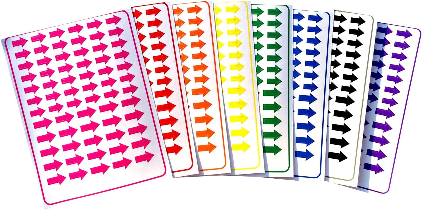 Tag-A-Room 536 - Pegatinas de flecha con código de color : Amazon.com ...