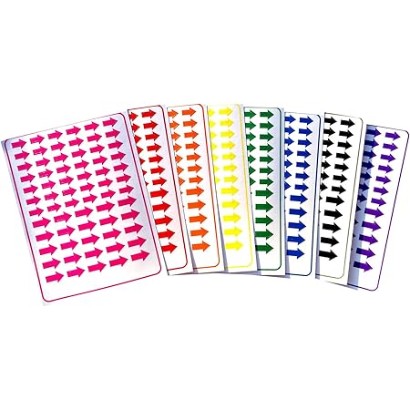 Amazon.com : STOBOK 3200 PCS Red Arrow Stickers Small Self Adhesive ...