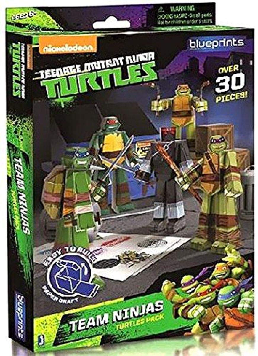 Teenage Mutant Ninja Turtles Papercraft Team Turtle Pack : Amazon.co.uk ...