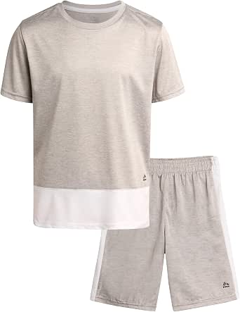 Amazon.com: RBX Boys' Active Shorts Set - 2 Piece Performance T-Shirt ...