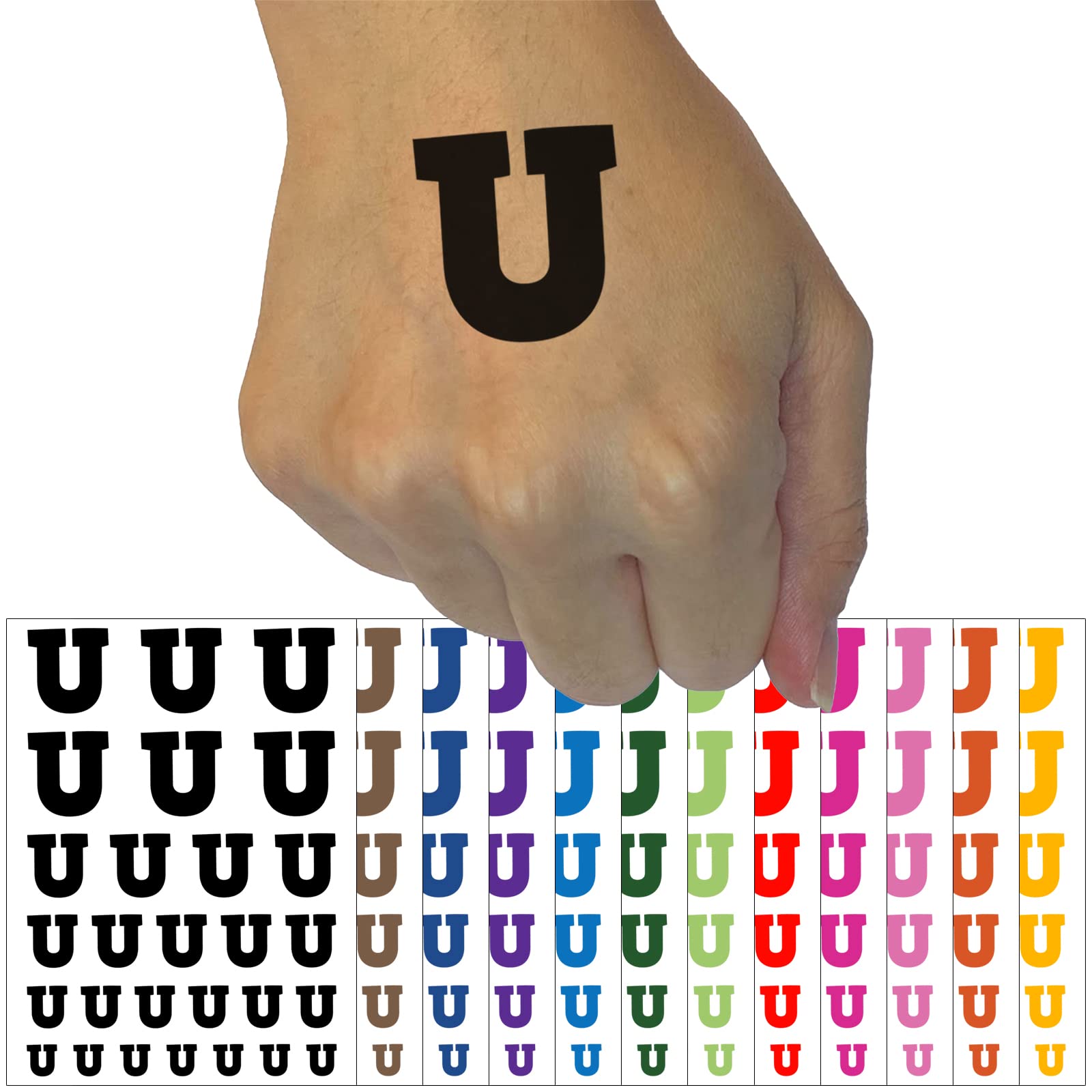 Tattoo Letter U