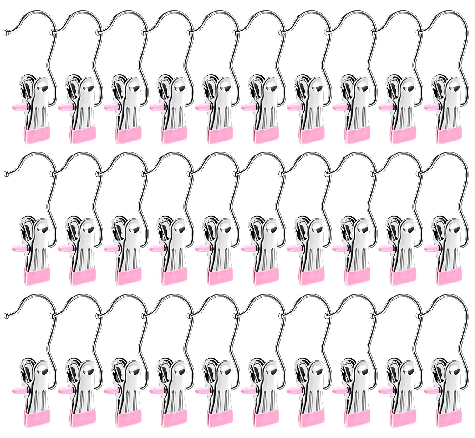 Amazon.com: Yihurlm Boot Hangers for Closet,30 Pack Laundry Hooks with ...