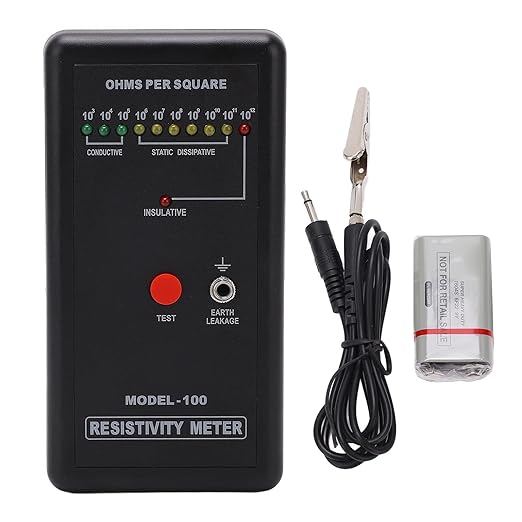Portable Handheld Surface Resistance Tester – Surface Resistivity Meter ...