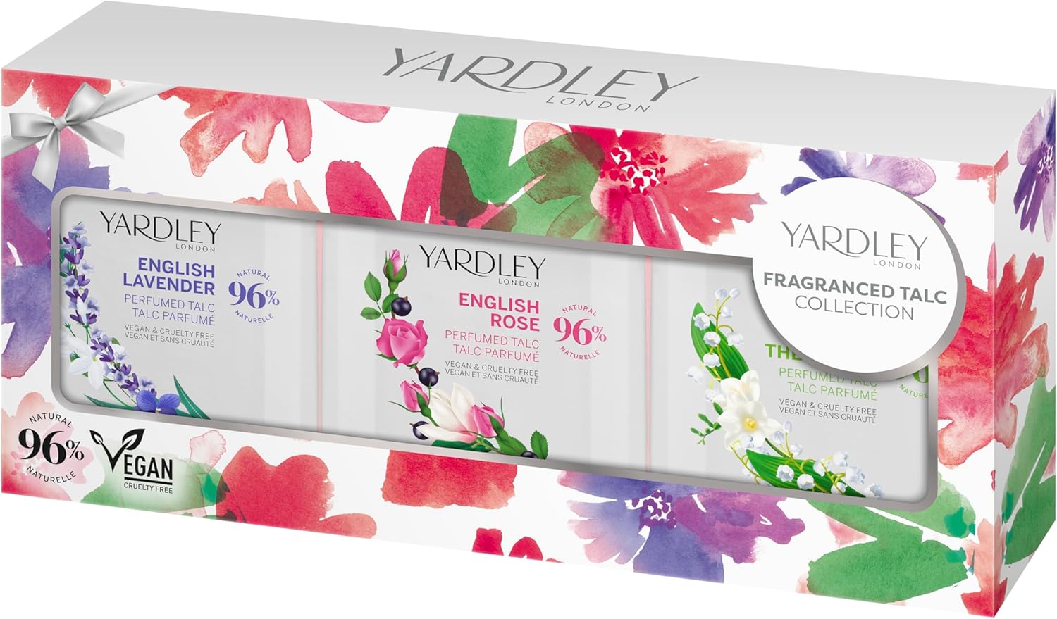 Yardley Talc Trio 3x50g Gift for Her : Amazon.co.uk: Beauty