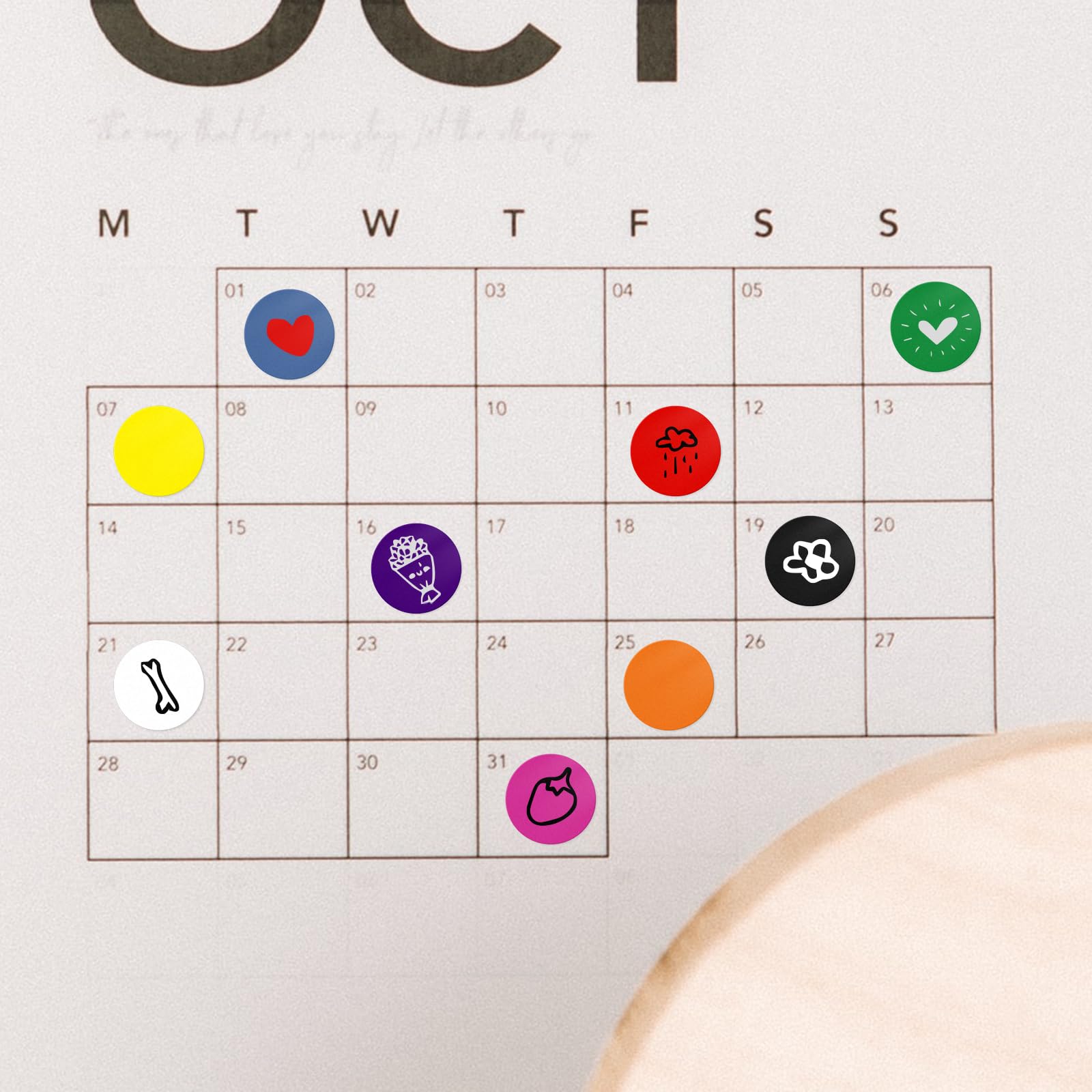 Snapklik.com : Red Round Stickers 0.5 Inch Color Coding Dot Label ...