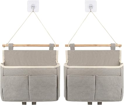 2Pcs Wall Hanging Storage, High Capacity Hanging Storage Bag with ...