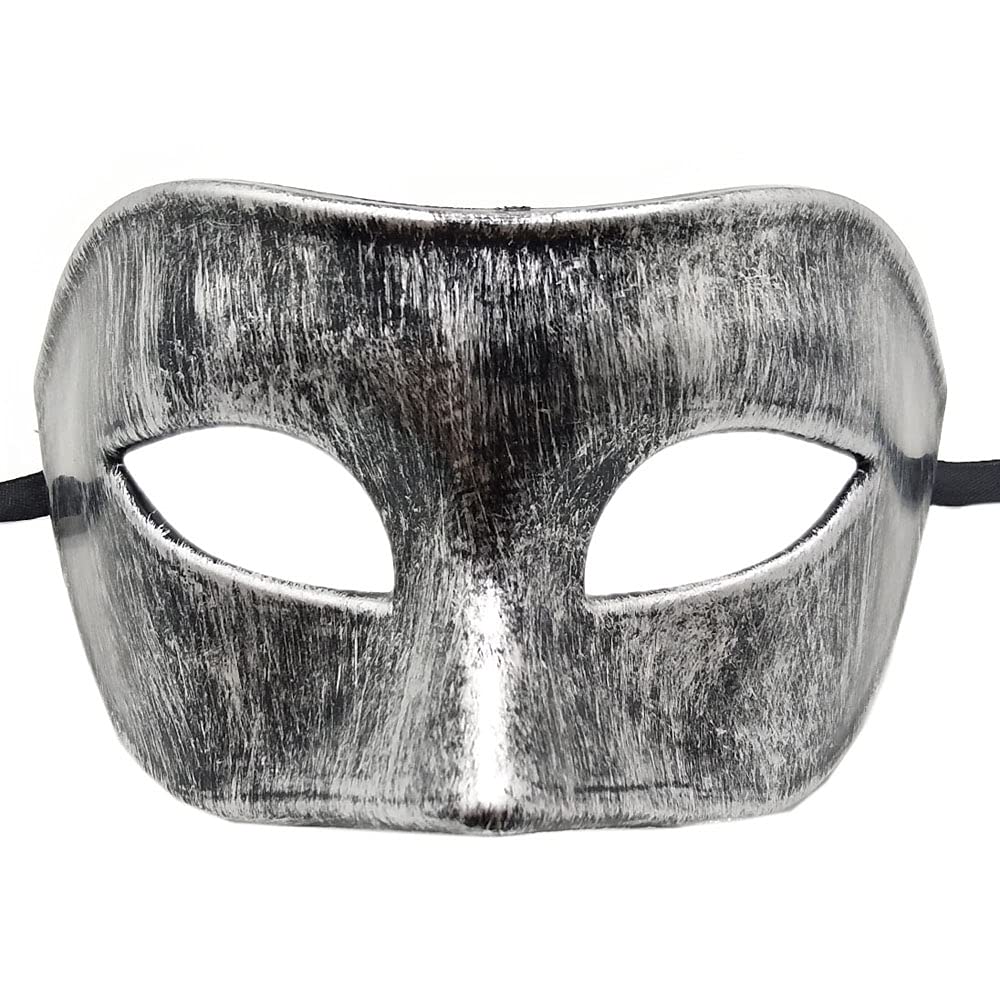 Máscaras De Mascarada Masculinas Plateadas Máscaras De Mascarada