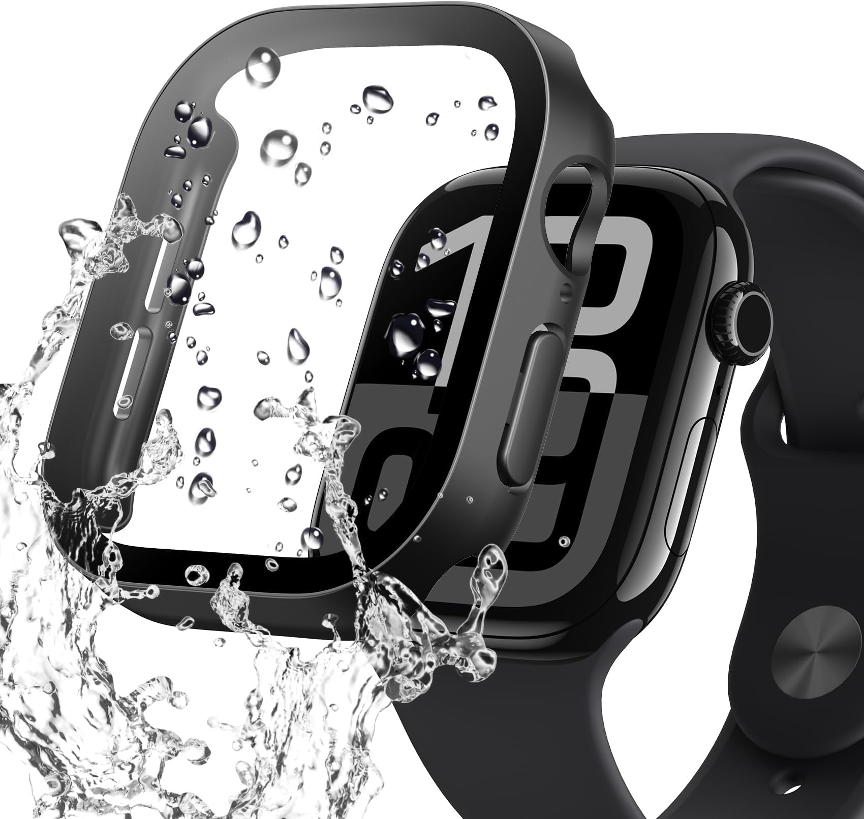 Amazon.co.jp: iFace Reflection Apple Watch Series 9/8/7(45mm)専用 強化ガラス ...