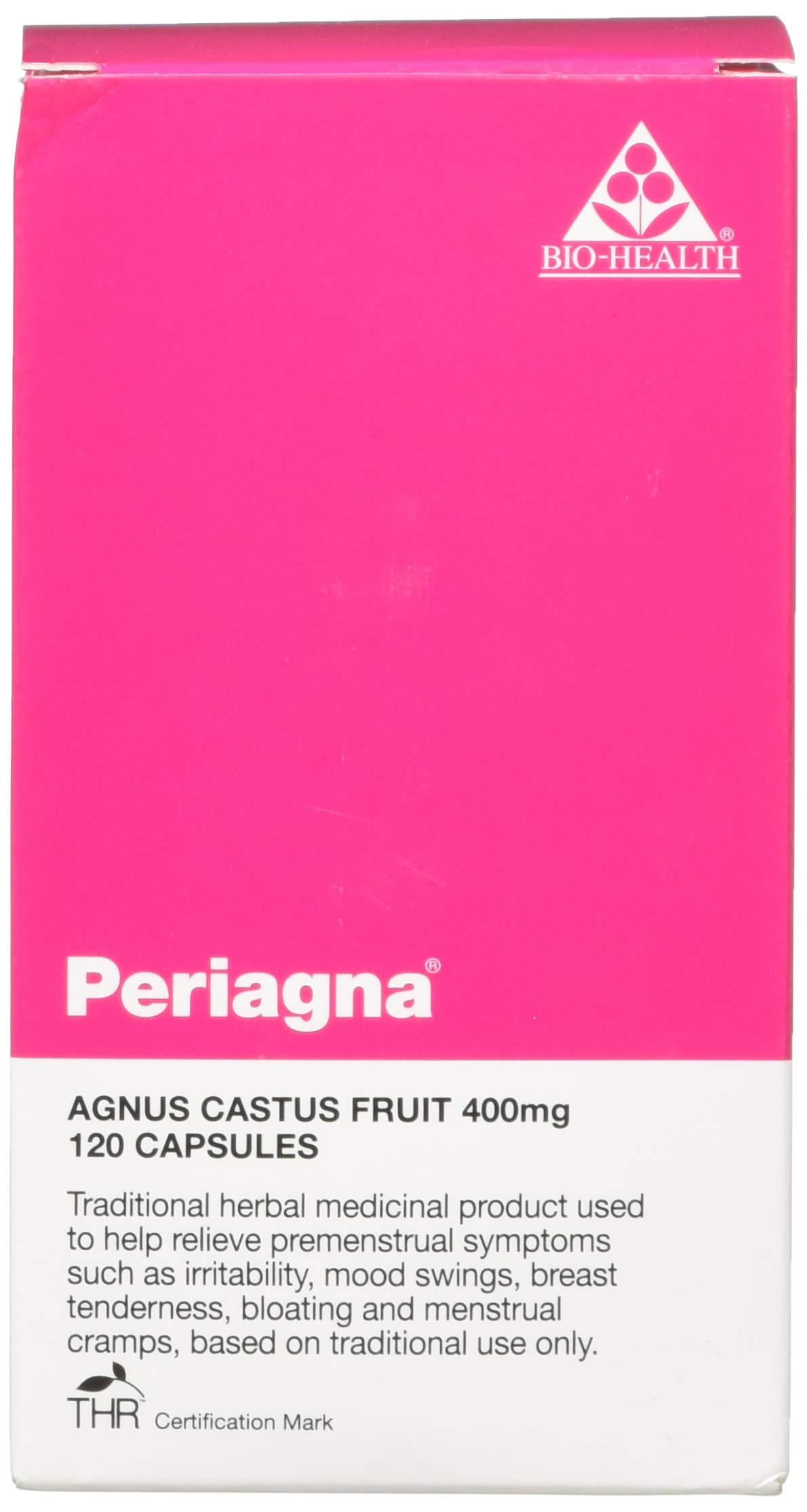 Bio Health Periagna - Agnus Castus 400mg - 120 Vegetarian Capsules- Buy ...