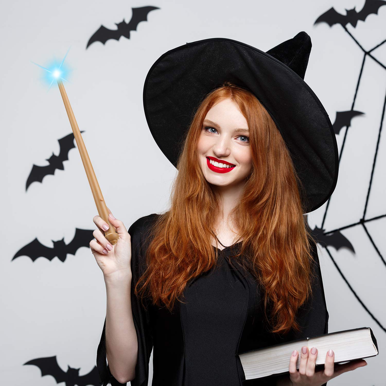 Snapklik.com : Gejoy 2 Piece Light Up Wand Magic Wizard Wand Princess ...