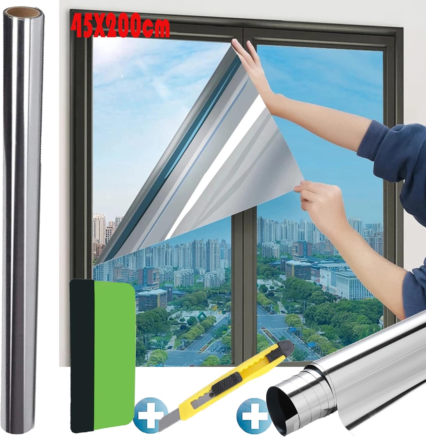 Pellicola Oscurante per Vetri Finestre, Riflettente, Anti 99% UV ...