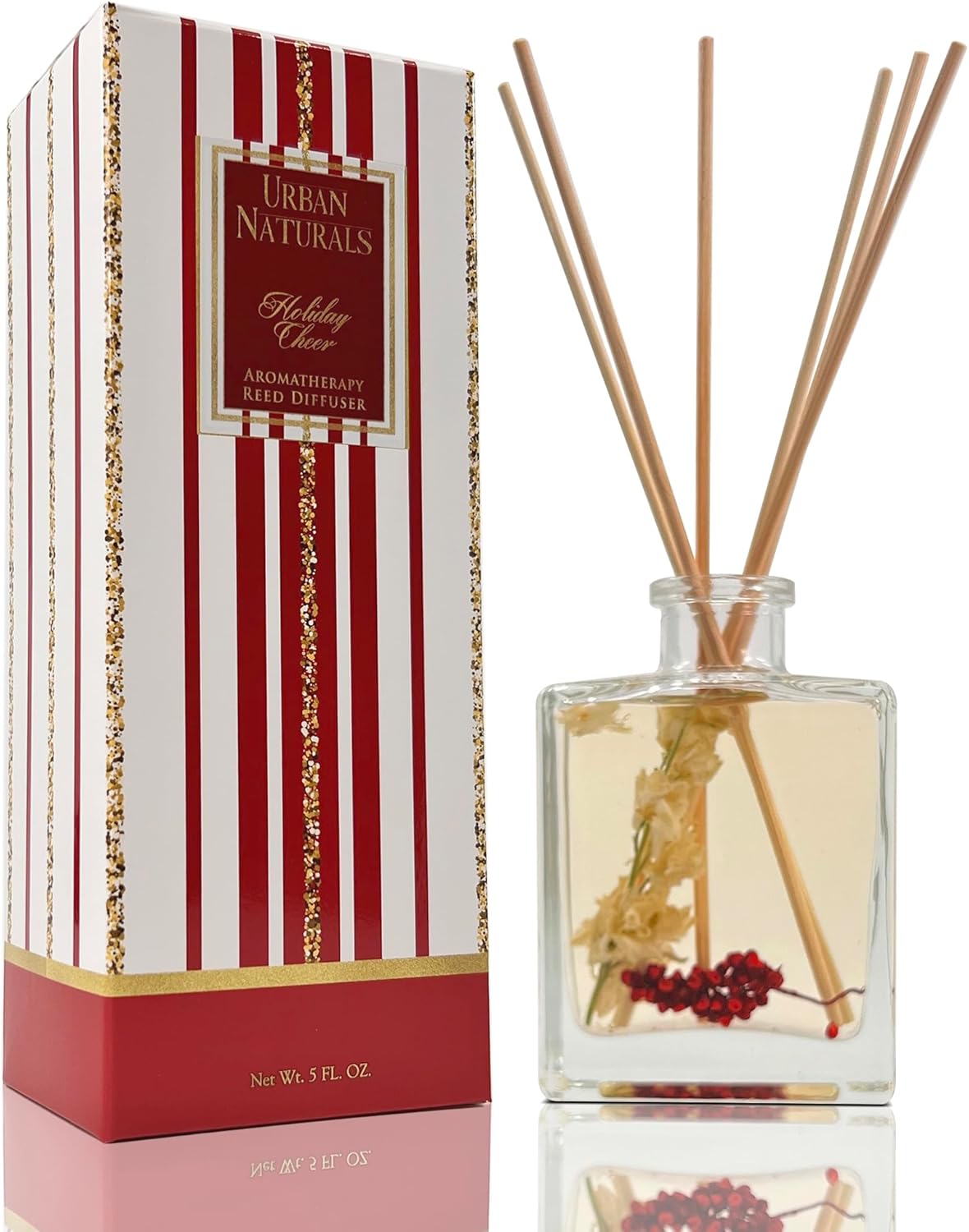 Amazon.com: Urban Naturals Holiday Cheer Reed Diffuser Set – Cranberry ...