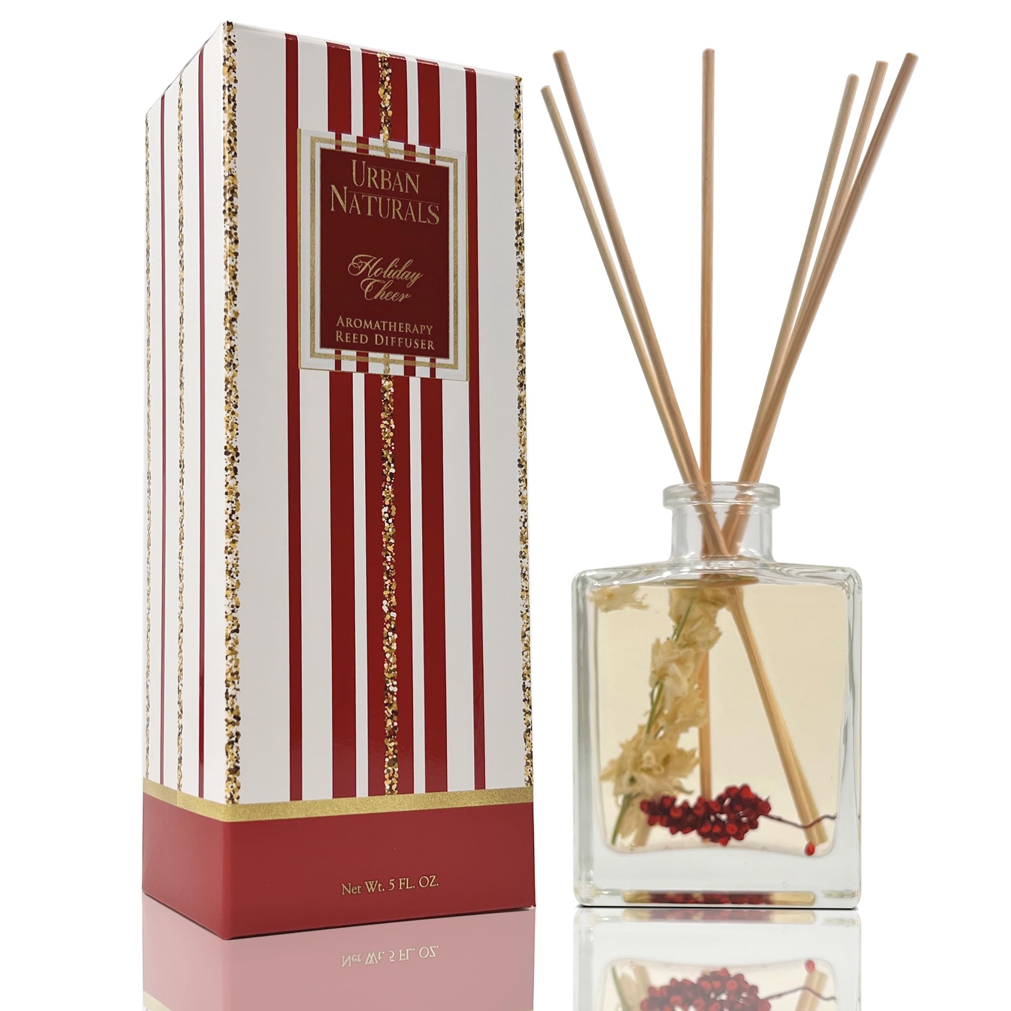 Amazon.com: Urban Naturals Holiday Cheer Reed Diffuser Set – Cranberry ...