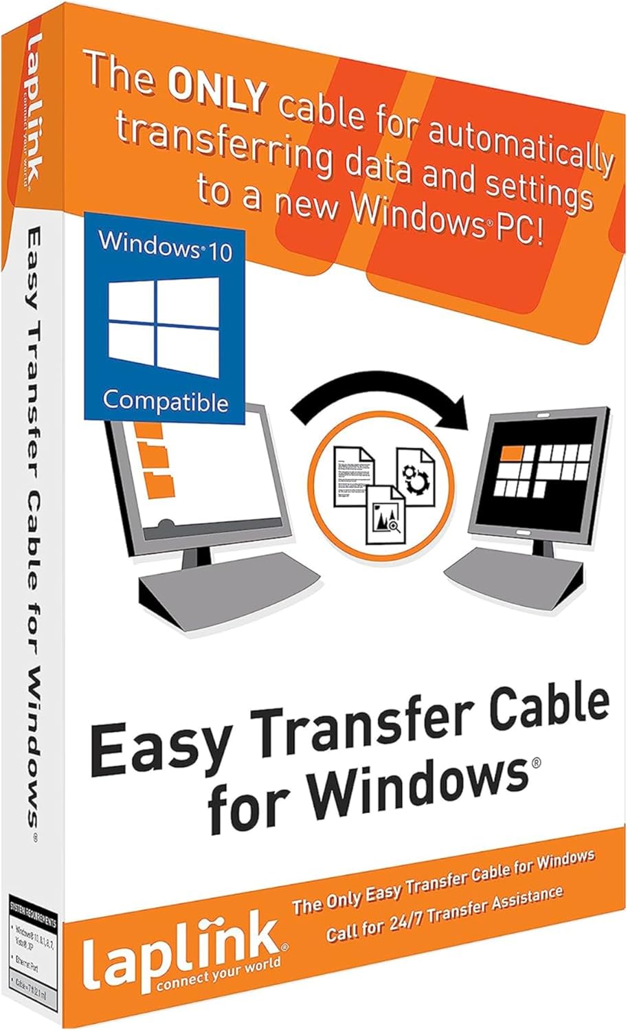 Laplink Easy Transfer Cable | Includes PCmover Migration Software and ...