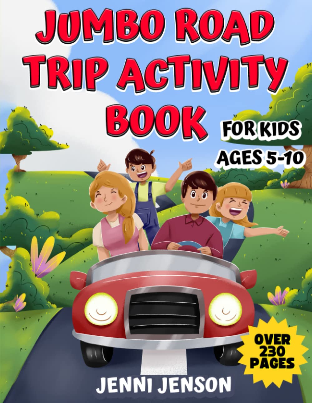 Buy Jumbo Road Trip Activity Book For Kids Ages 5-10: Over 230 Pages ...