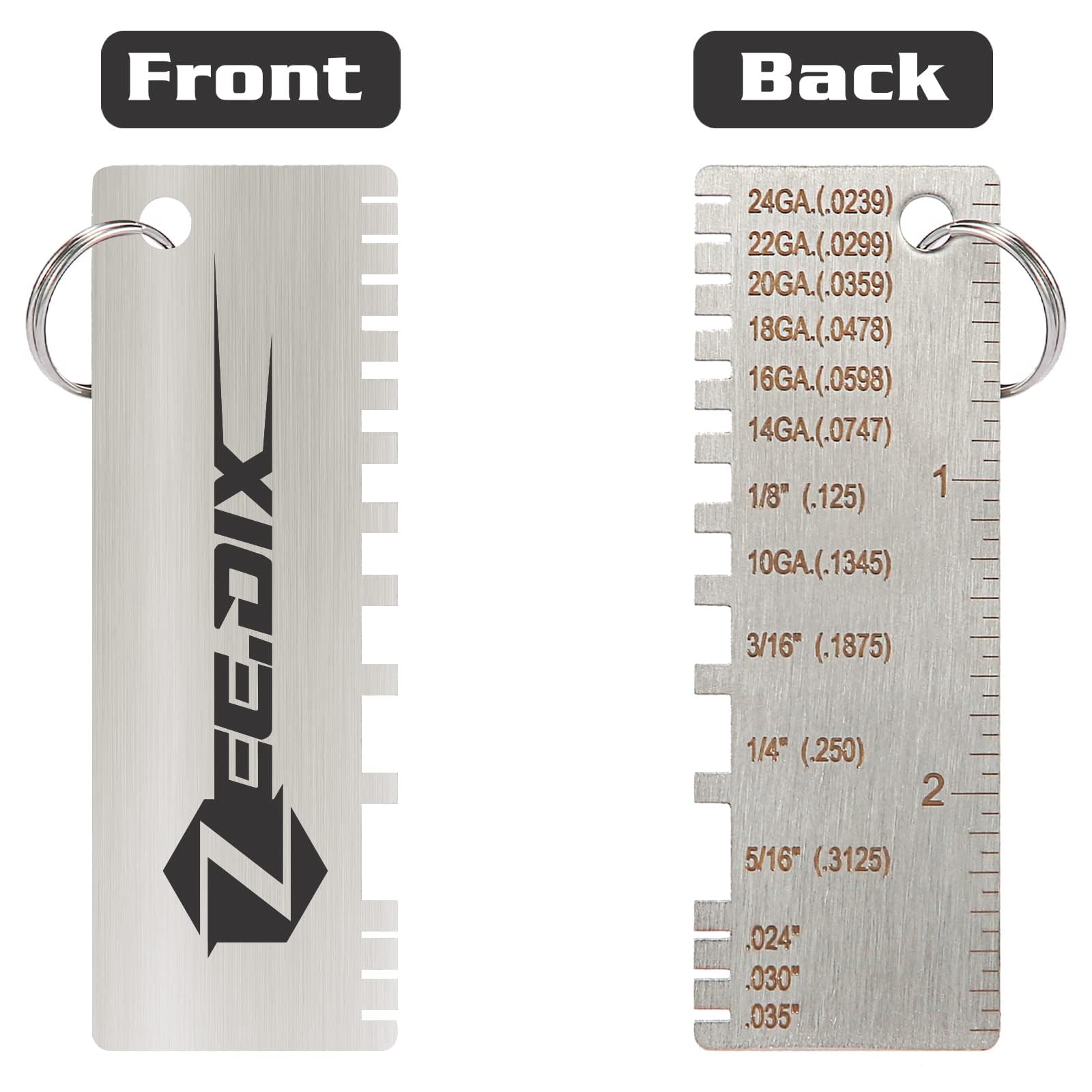 Snapklik.com : Portable Metal Sheet Thickness Gauge- Stainless Steel ...