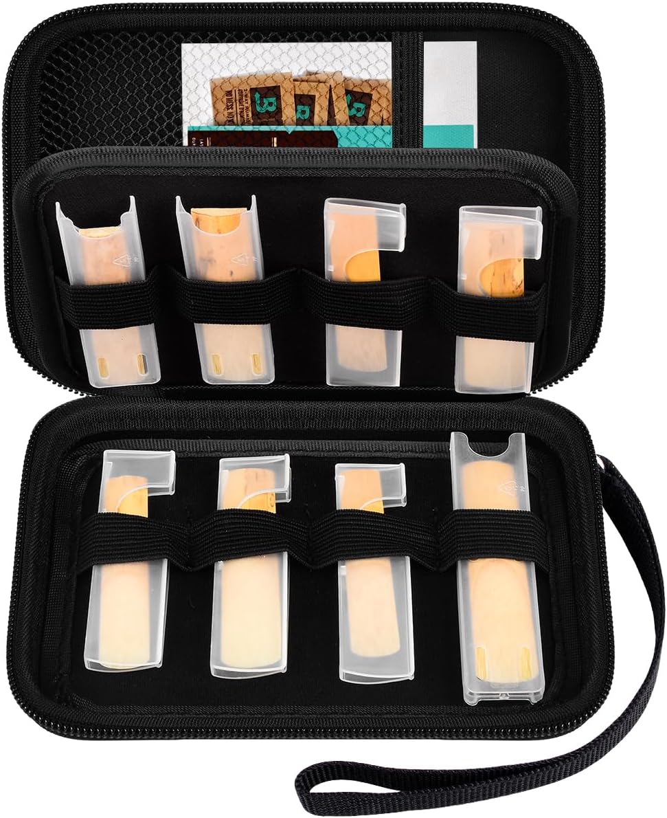 Amazon.com: Protec Alto/Tenor Saxophone Reed Case (Black) : Musical ...