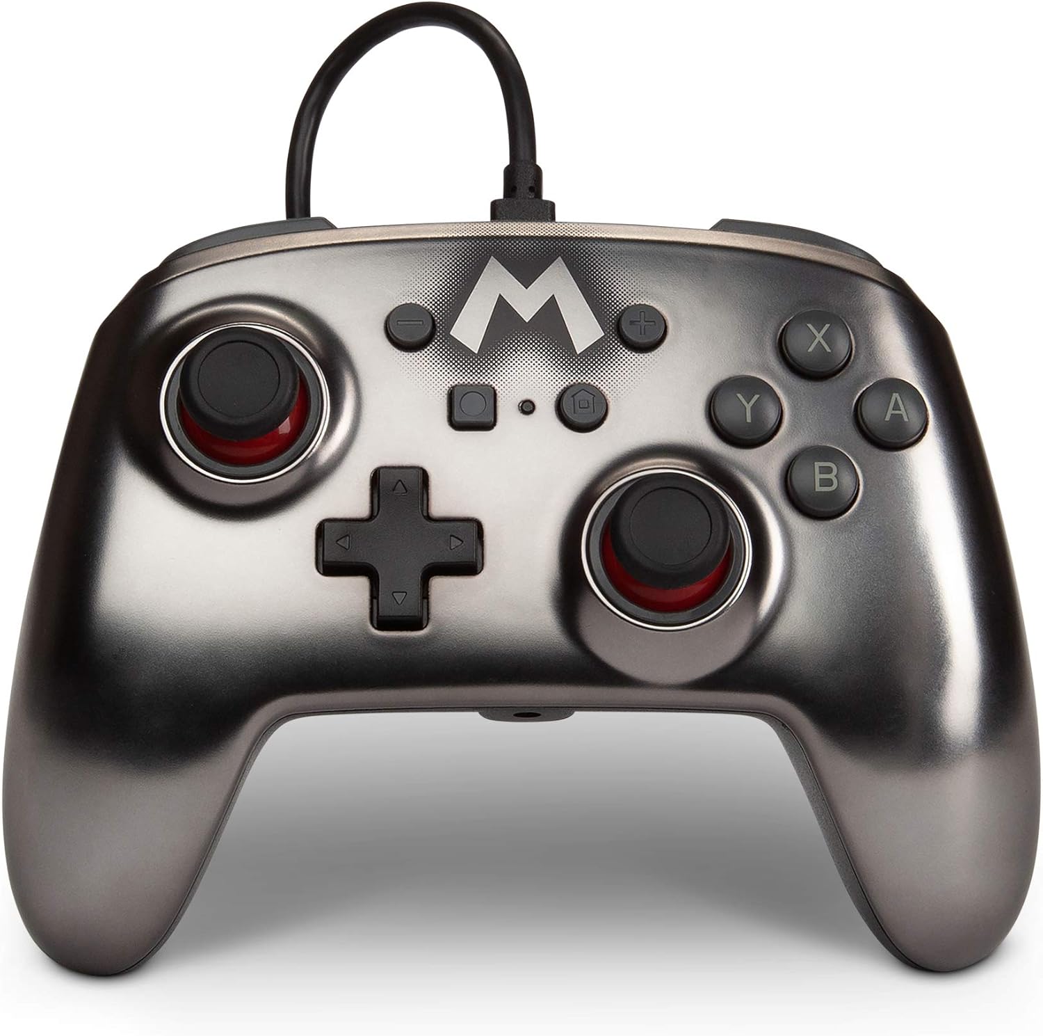 PowerA Enhanced Wired Controller for Nintendo Switch - Mario Silver ...