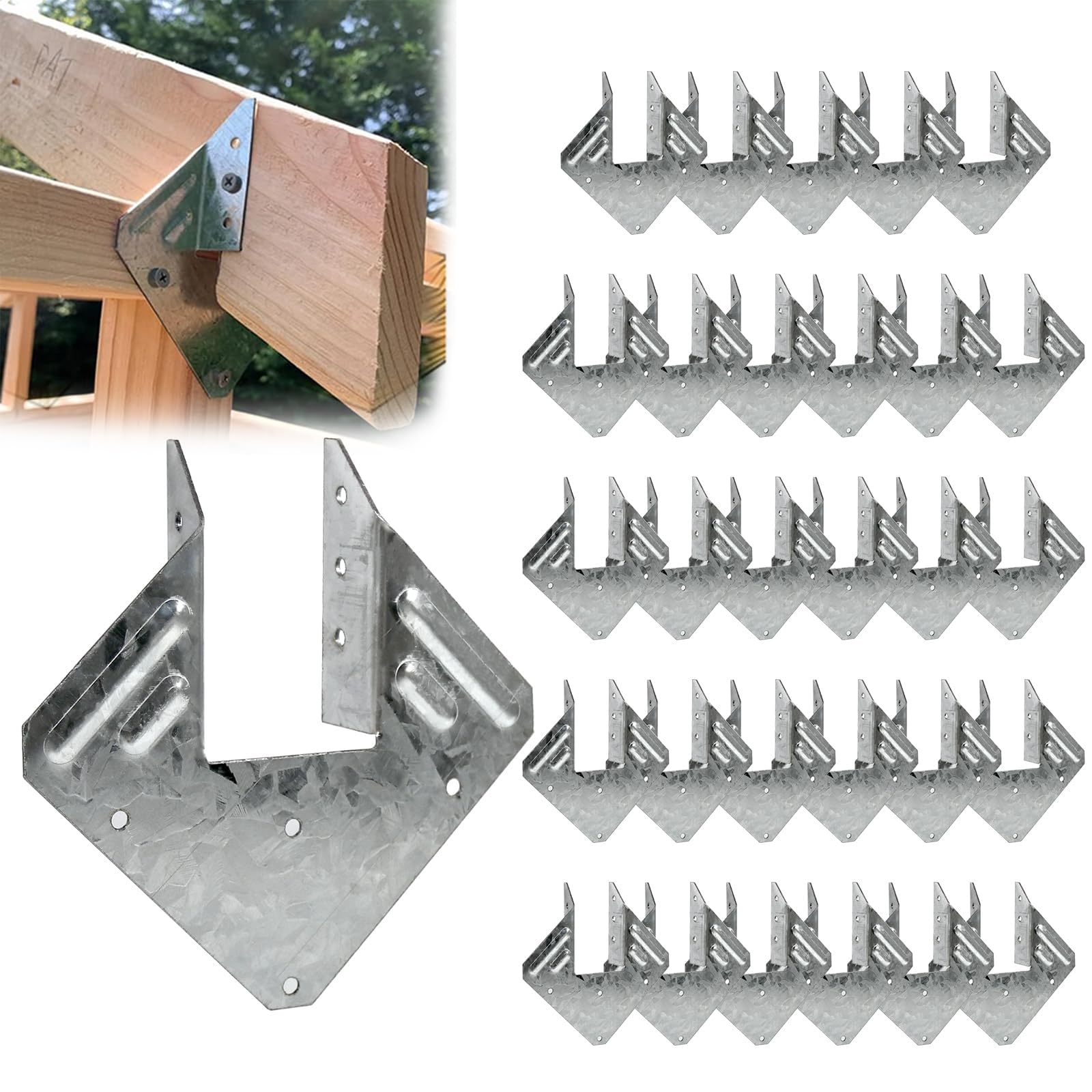 Snapklik.com : 30 Pcs 18-Gauge Hurricane Tie,Heavy Duty ...