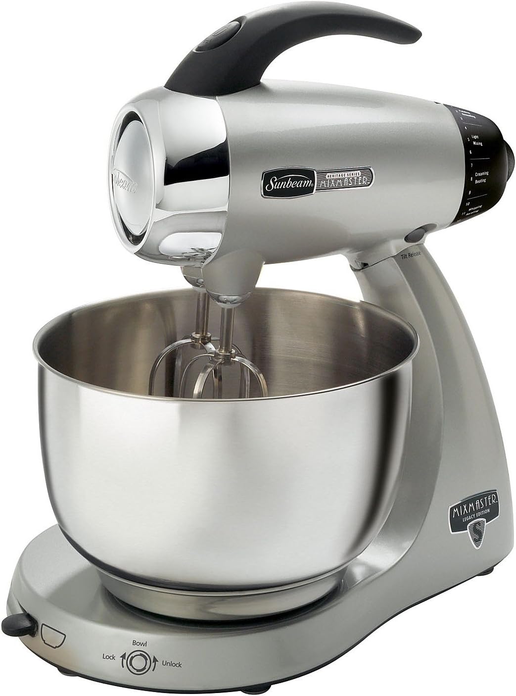 Amazon.com: Sunbeam Heritage Series 12-Speed Stand Mixer, Silver ...