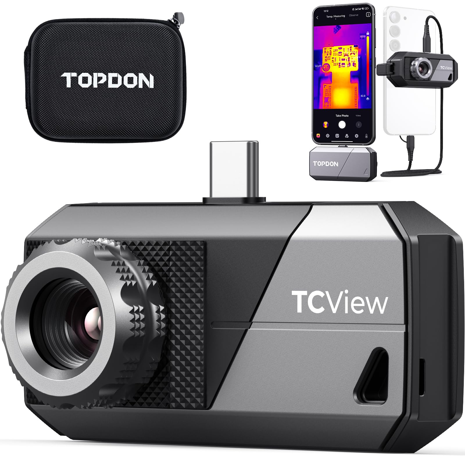 TOPDON TS001 256x192 IR Resolution Thermal Camera for Android, Thermal ...
