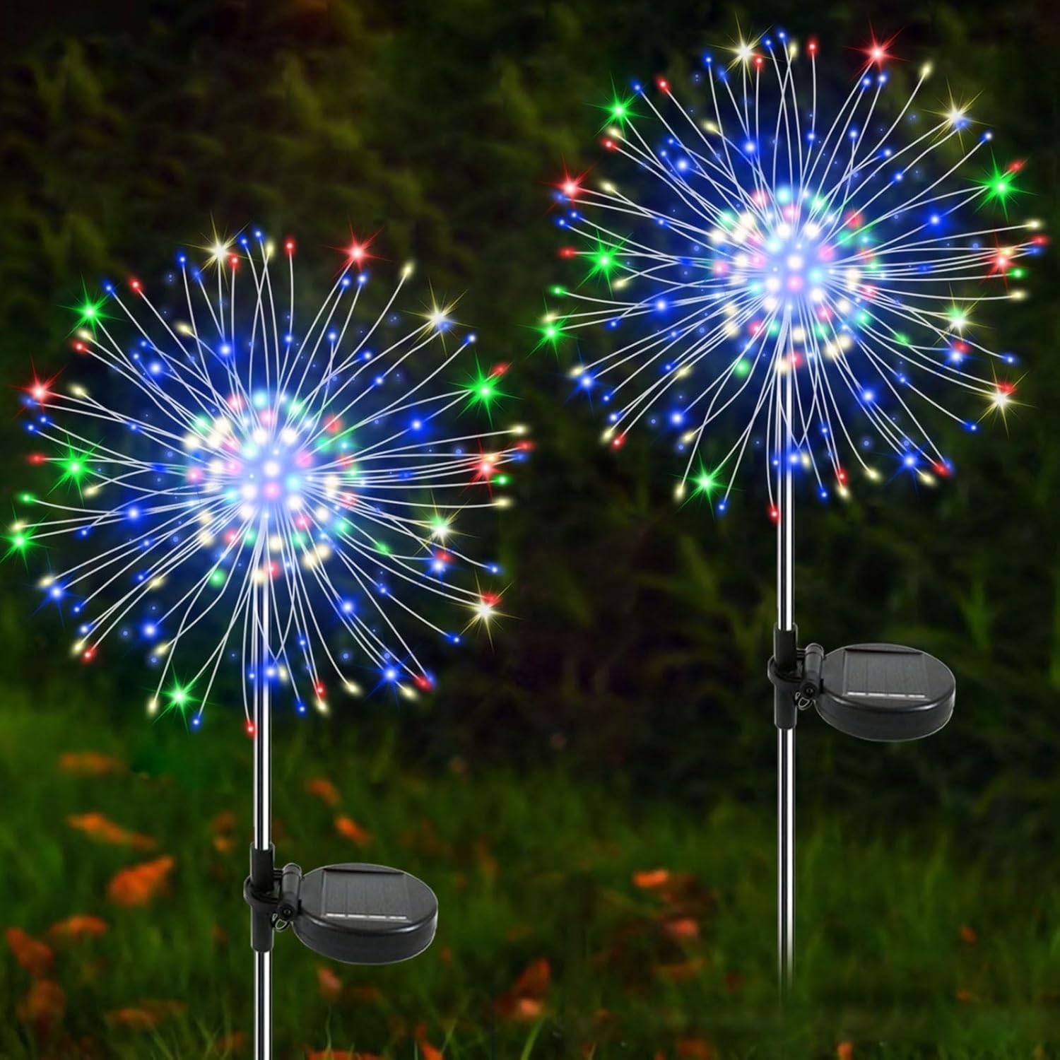 RJEDL Solarstecker Gartenleuchten,6 Stück Solar Feuerwerk Lichter 8 ...