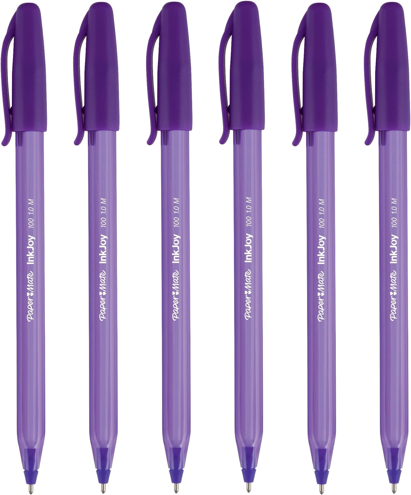Paper Mate InkJoy 100ST Ballpoint Pens | Medium Point | Purple Ink ...