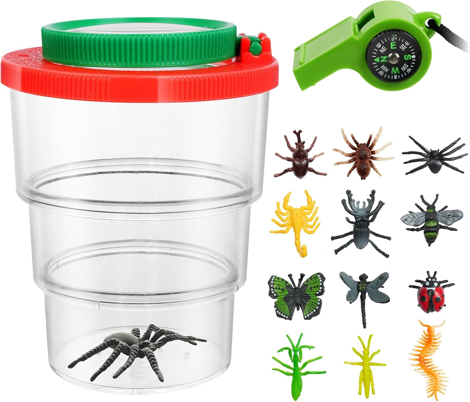 AMFUN 14PCS Outdoor Explorer Kit for Kids, Portable Insect Observation ...
