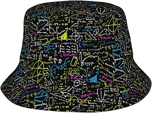 Amazon.com: Unisex Bucket Hat Black Math Physics Formula Lightweight ...