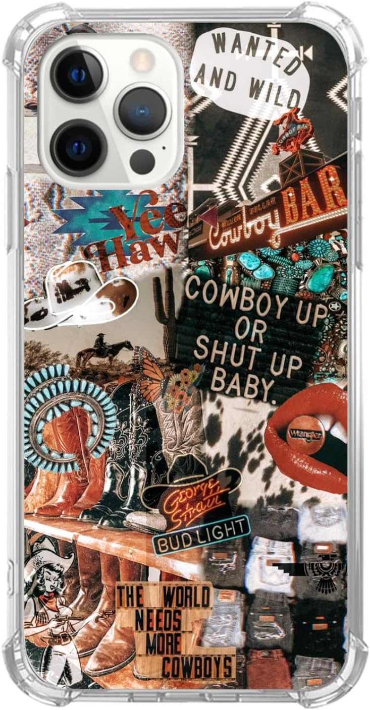 Amazon.com: Dohakemuny Vintage Retro Western Aesthetic Case Compatible with iPhone 13 Pro Max ...