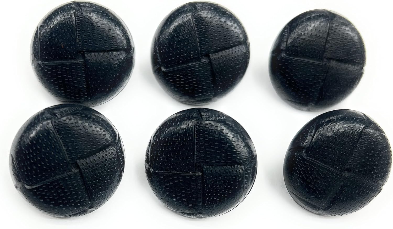 Amazon.com: 6-3/4'' Dark Navy Blue Buttons Sets Faux Leather Button ...