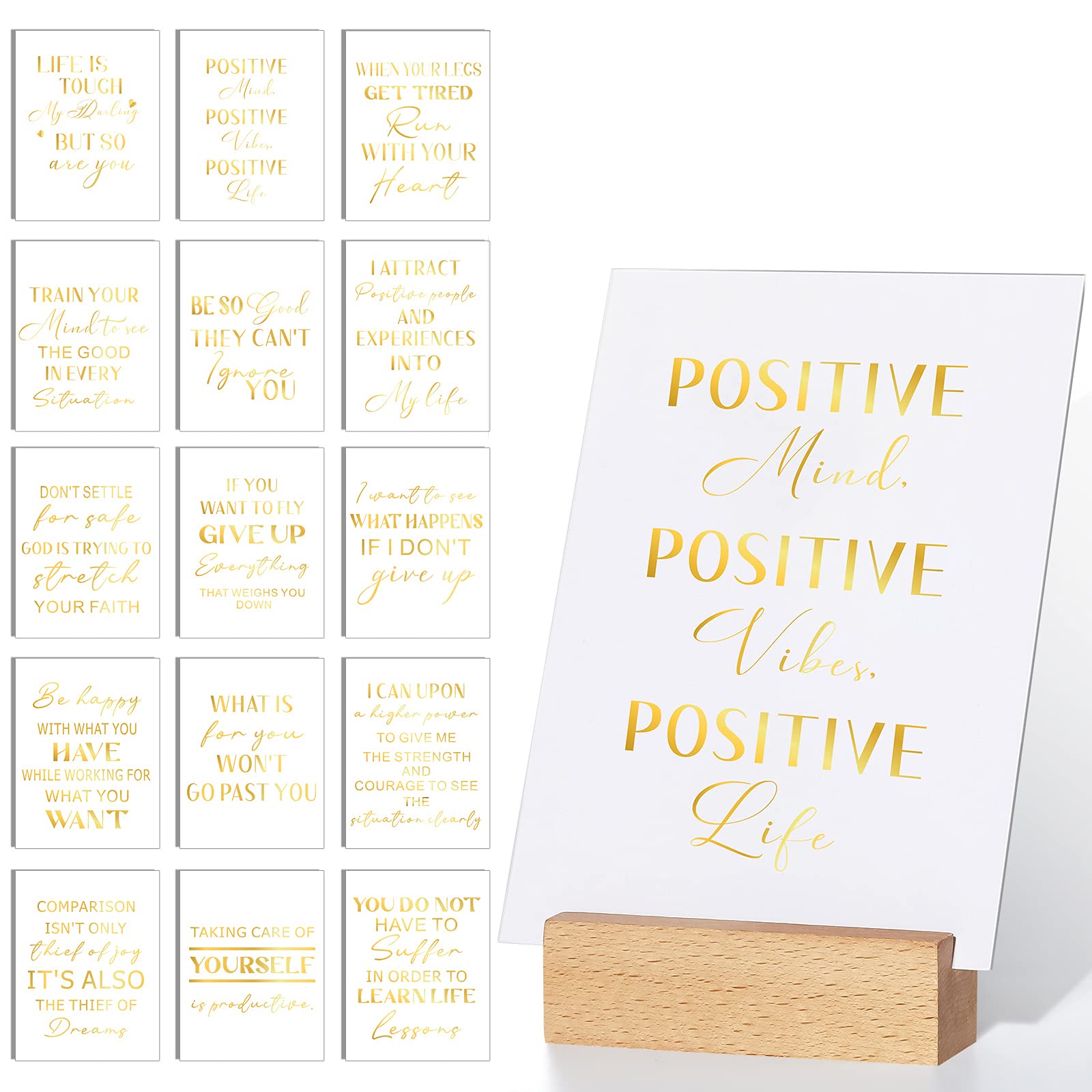 Buy 30 Pieces Inspiring Quotes Cards Assorted Motivational Cards ...