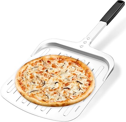 Amazon.com: RIOOMDX 12-Inch Perforated Aluminum Pizza Peel ...