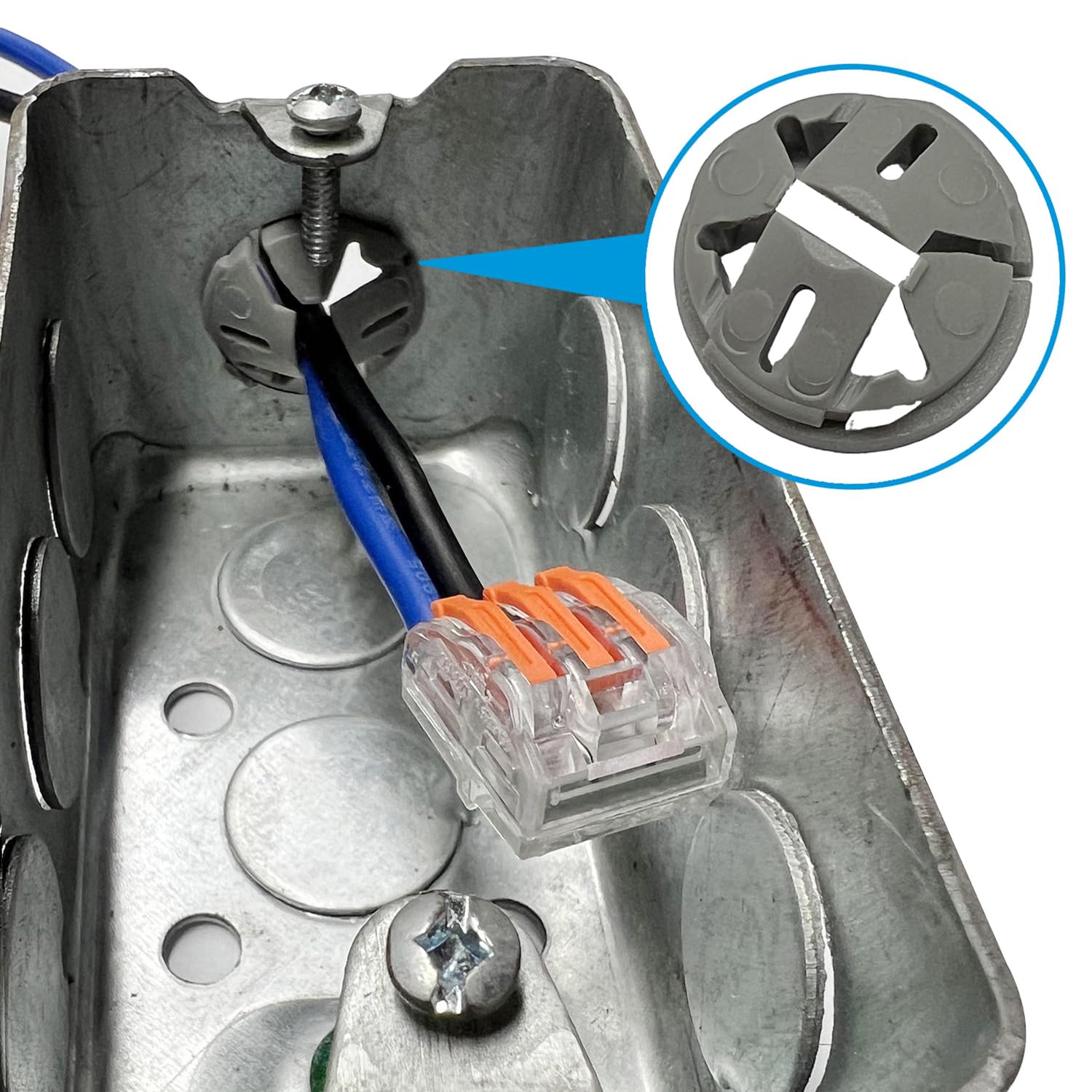 Snapklik.com : Dicio Grey Snap Terminal 700 PCs Nylon Cable Connector 3 ...