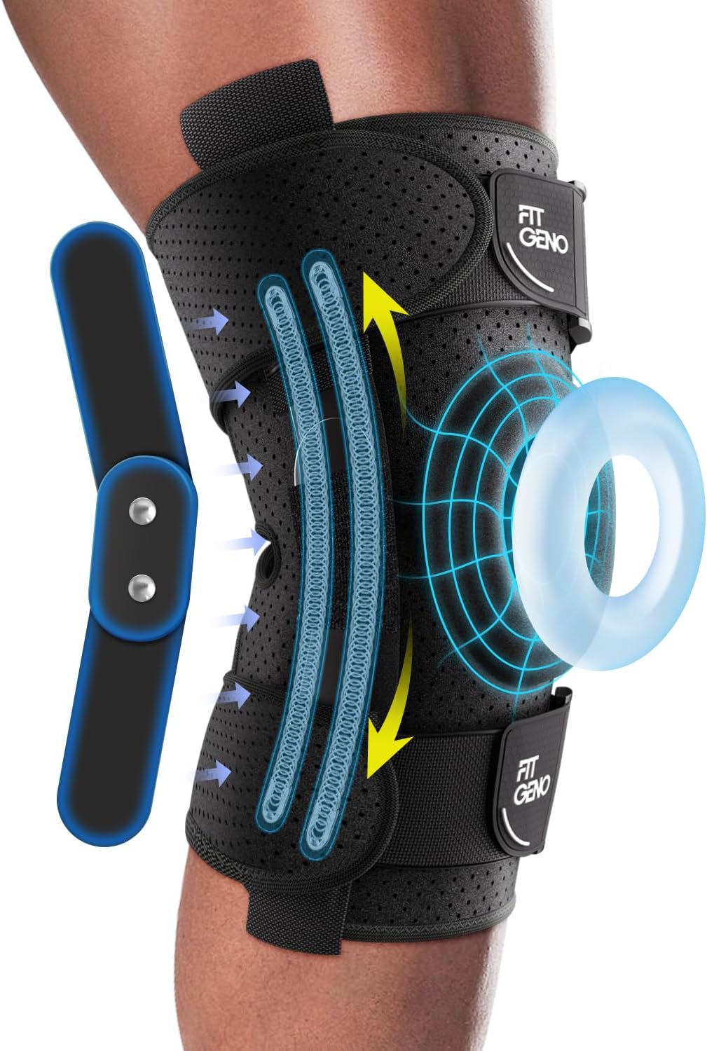 Amazon.com: Breg Lateral Stabilizer with Hinge Neoprene Soft Knee Brace ...