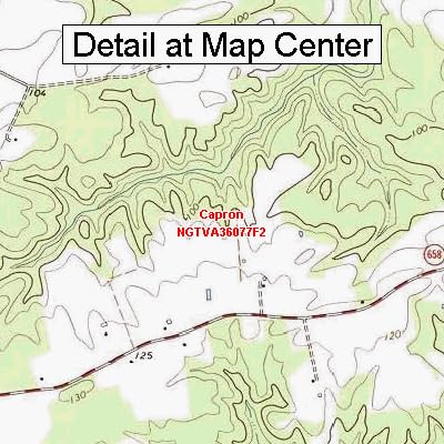Amazon.com : USGS Topographic Quadrangle Map - Capron, Virginia (Folded ...