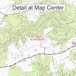 Amazon.com : USGS Topographic Quadrangle Map - Capron, Virginia (Folded ...