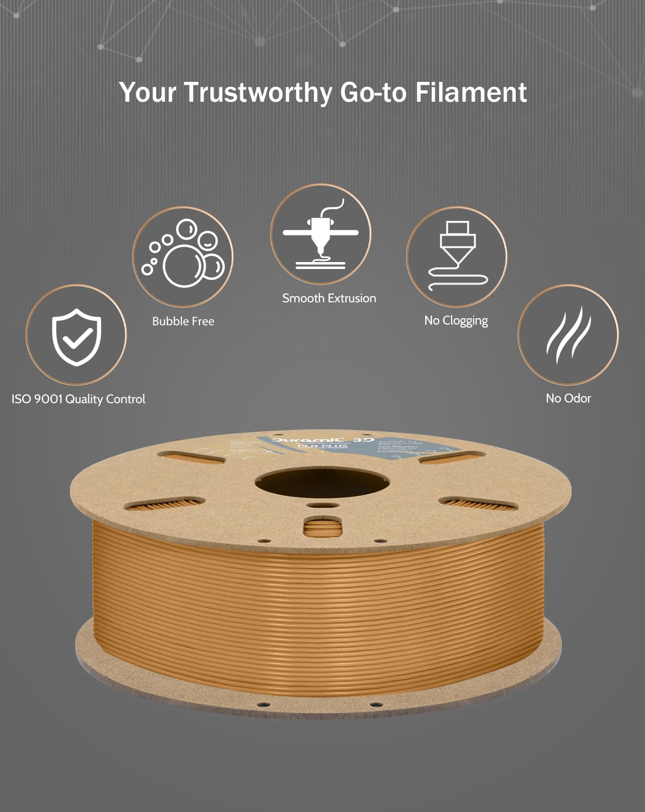 DURAMIC 3D PLA Plus Filament 1.75mm Red 1kg, 1.75 PLA Pro 3D Printer ...