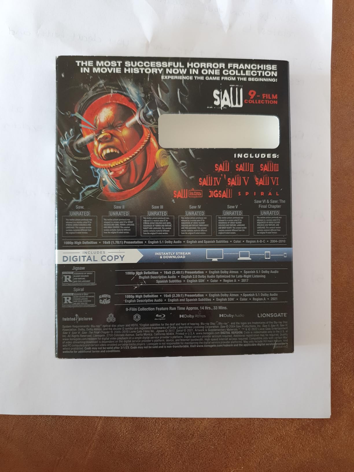 Saw: 9-Film Collection : Amazon.com.au: Movies & TV