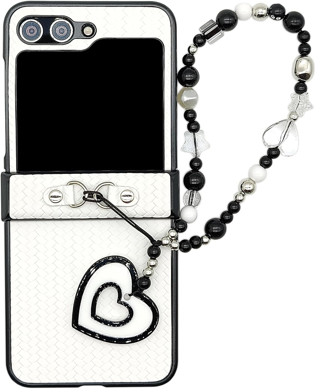 Amazon.com: casafyne for Samsung Galaxy Z Flip 5 Case with Heart Theme ...