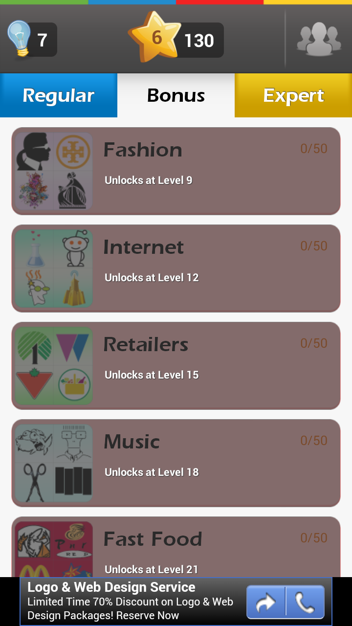 Aplicación Logo Game en Amazon Appstore