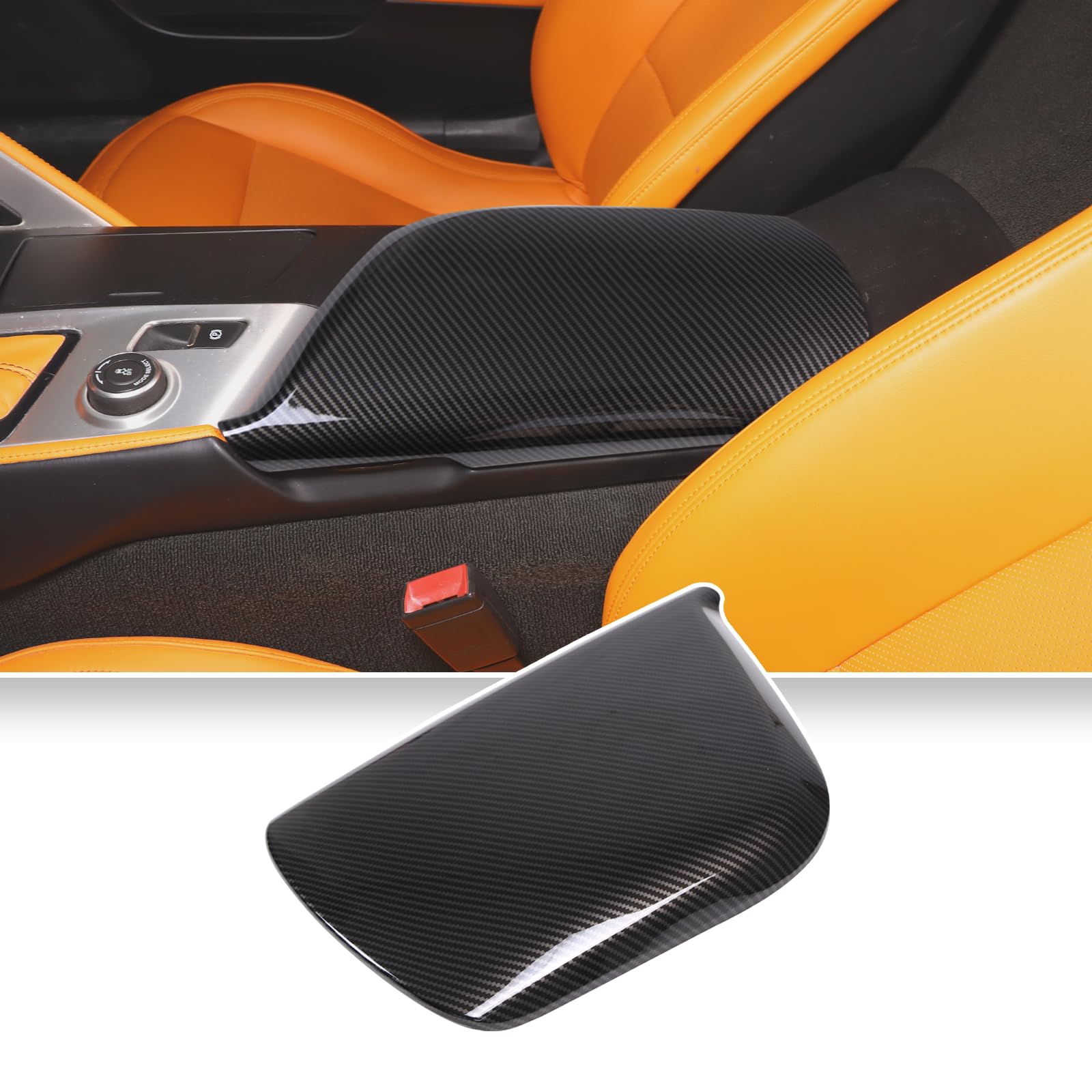 Amazon.com: Center Console Armrest Cover for Chevy Corvette C7 2014 ...