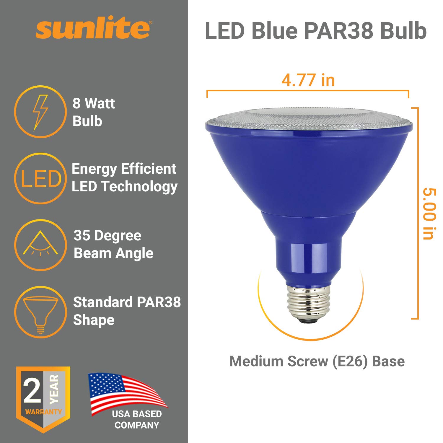 Westinghouse 100W Equivalent Blue PAR38 LED Weatherproof, 40% OFF