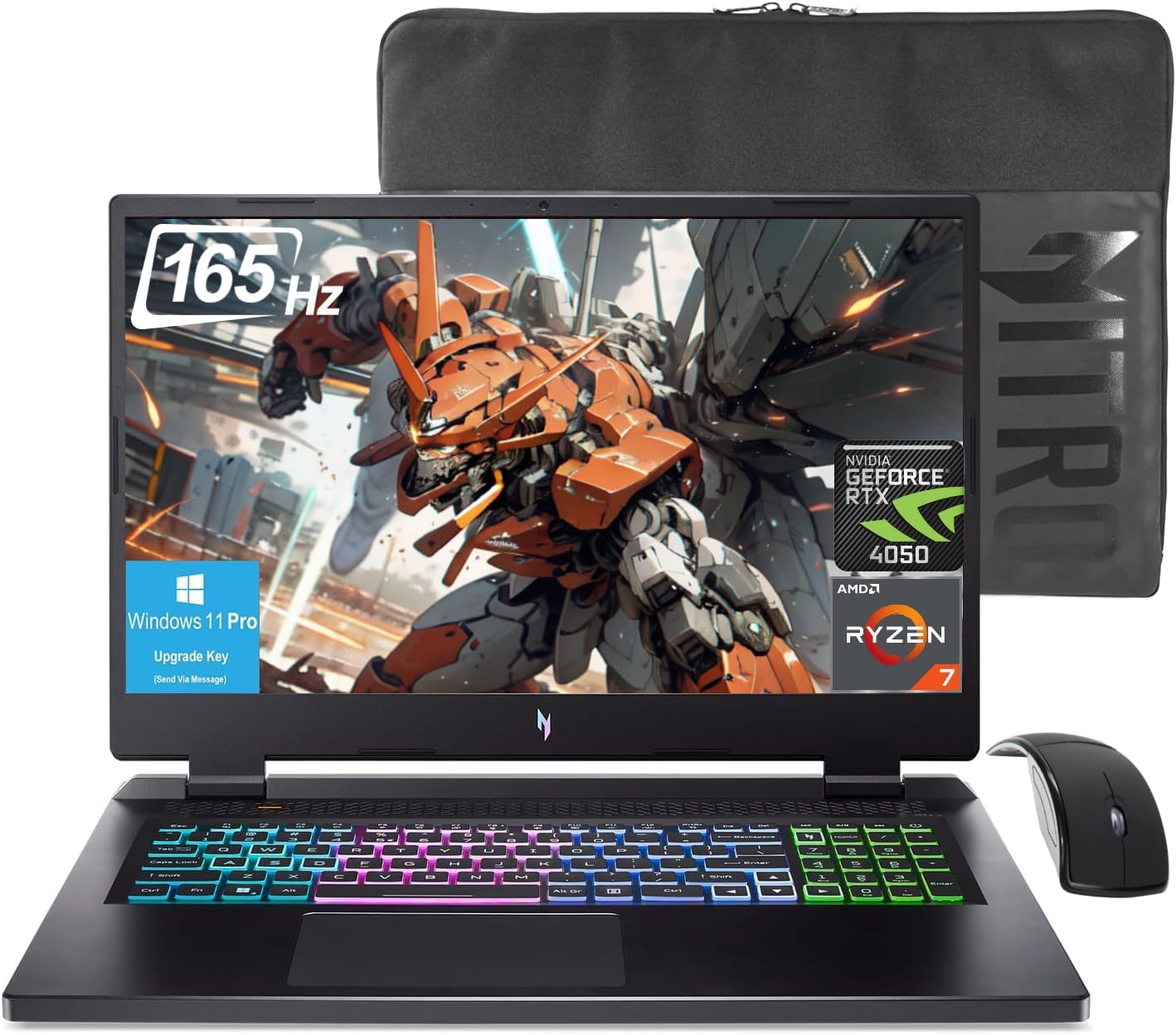Amazon.com: acer Nitro-17 Gaming Laptop Computer - 17.3" FHD 165Hz IPS ...
