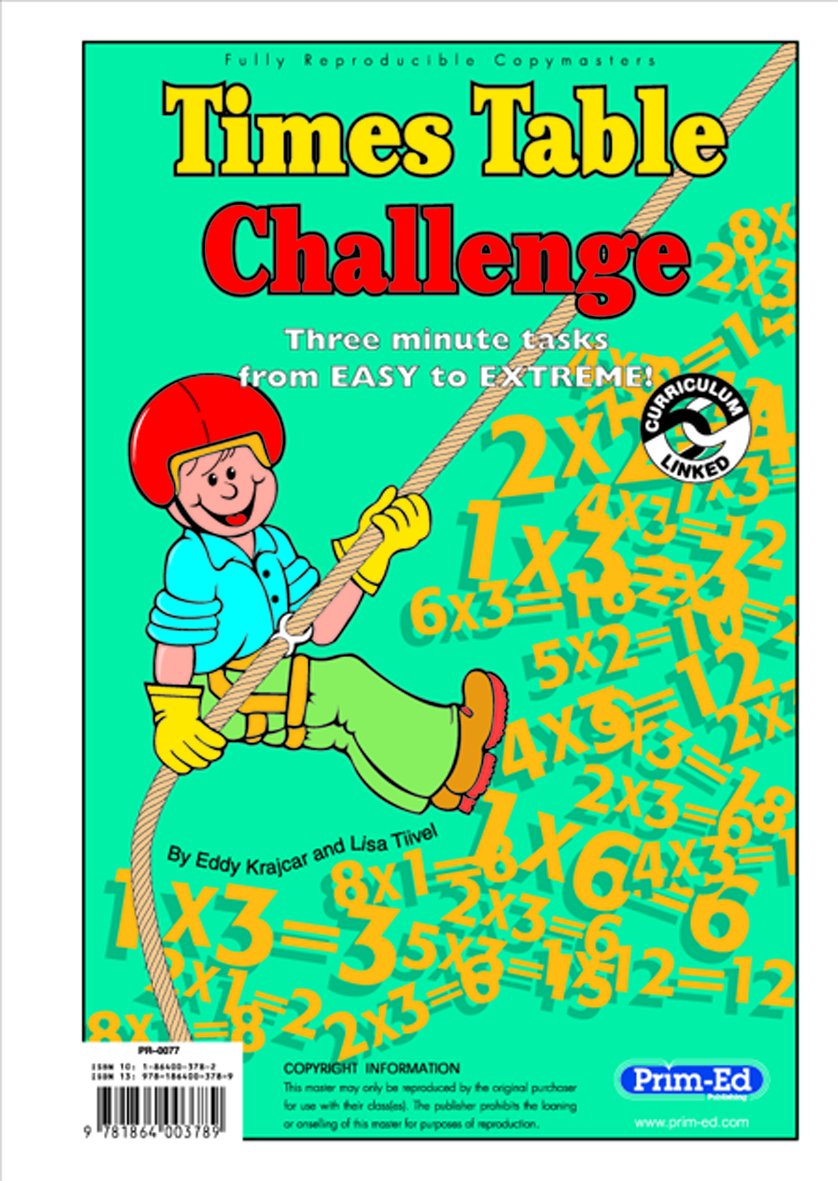 Times Table Challenge: Amazon.co.uk: Krajcar, Eddy, Tiivel, Lisa ...