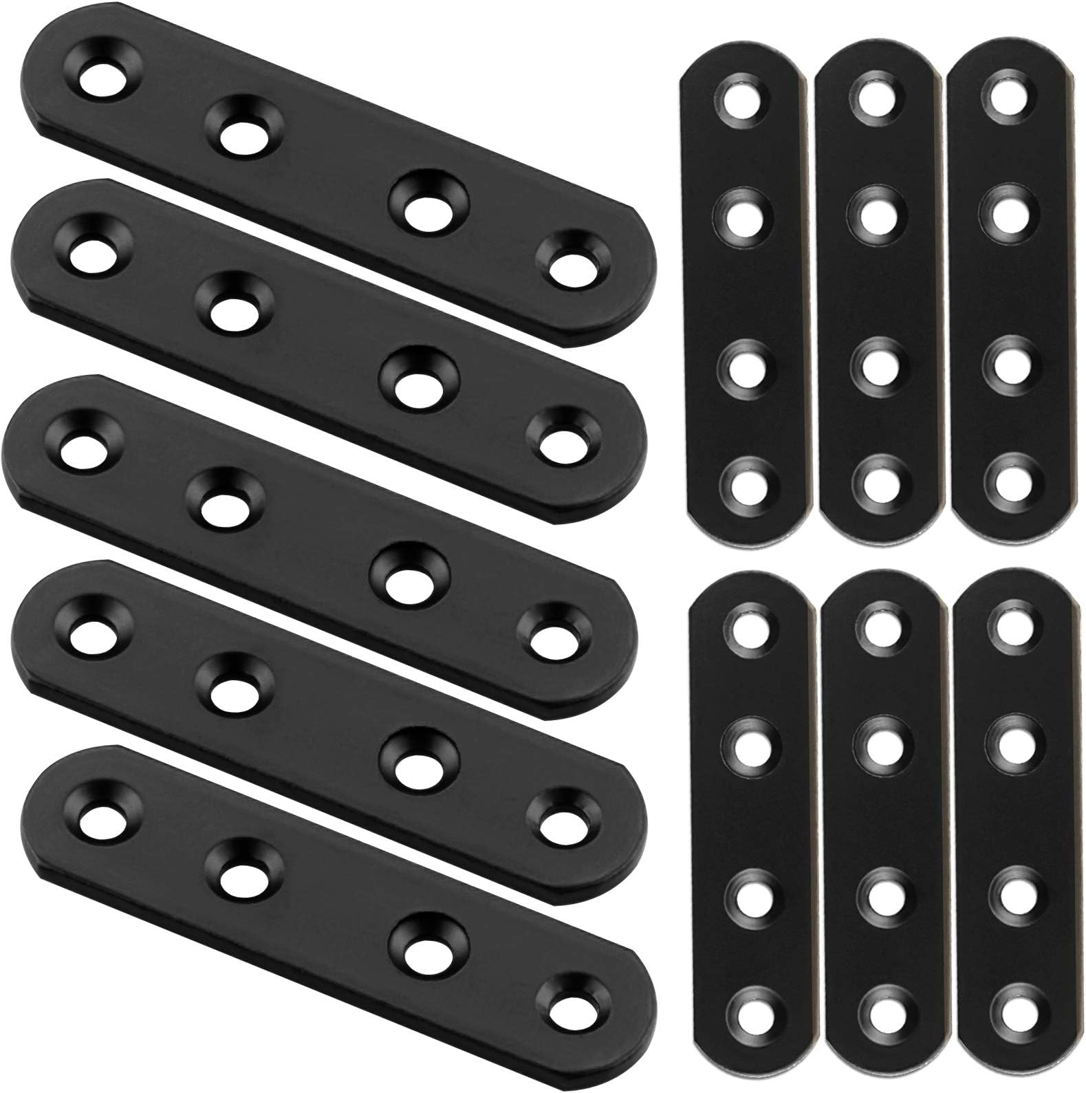 Amazon.com: 30 PCS Black Straight Braces, Cast Iron 100MM X 20MM X 3MM ...