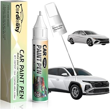 Amazon.com: W6H Serenity White Pearl Touch Up Paint for Hyundai, Color ...